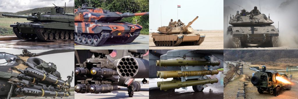 ALTAY, Leopard 2A6, Merkava IV ve Abrams'a karşı UMTAS, Hellfire, Spike ...
